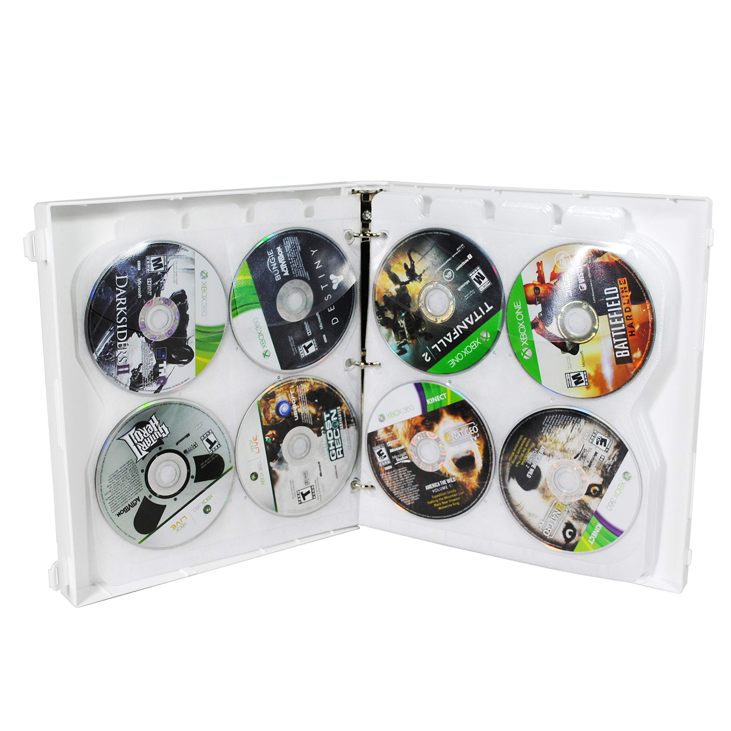 UniKeep High Capacity Xbox Themed Disc Storage Case - Holds 80 Xbox Video Games