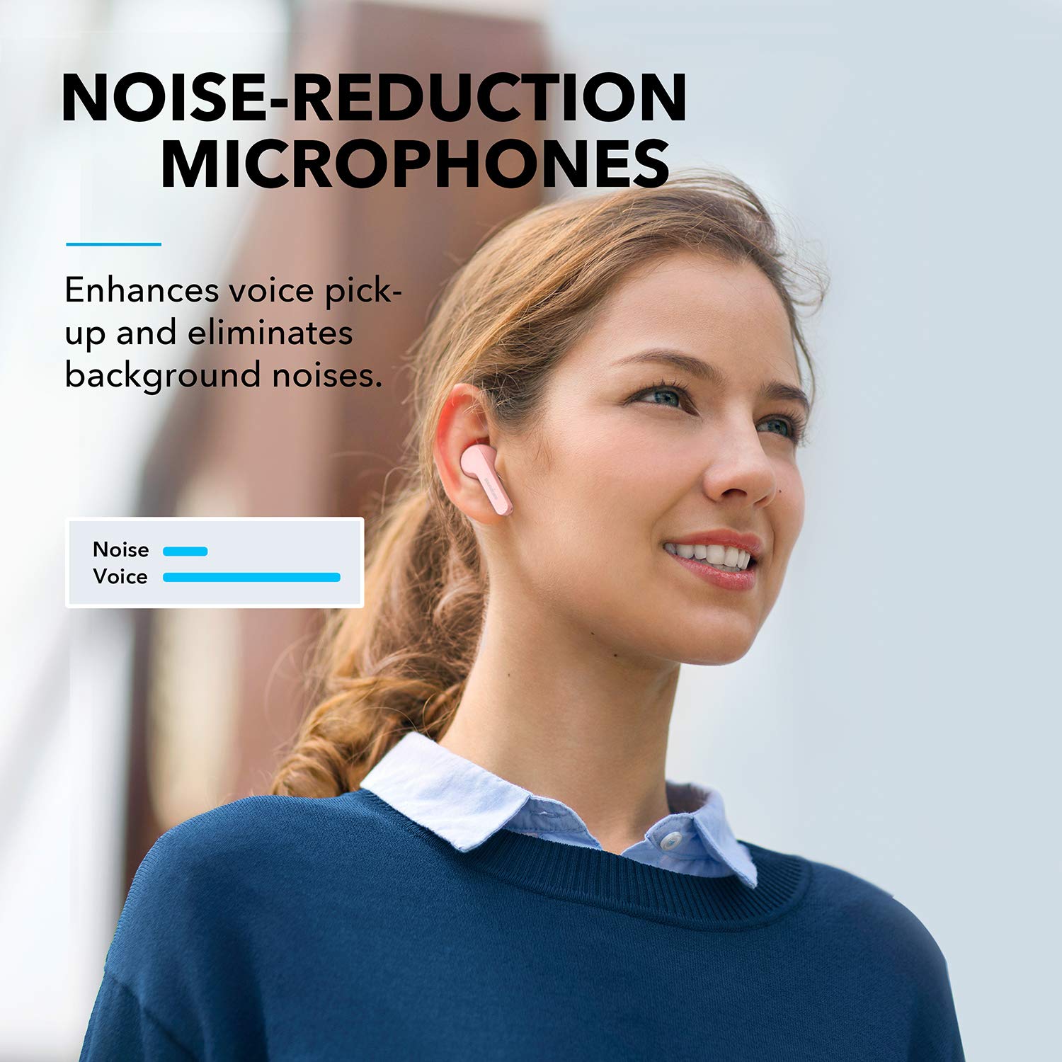 Soundcore True-Wireless Earphones, Anker Liberty Air, Bluetooth 5, 20 Hour Battery Life, Touch Control Earbuds(Renewed)