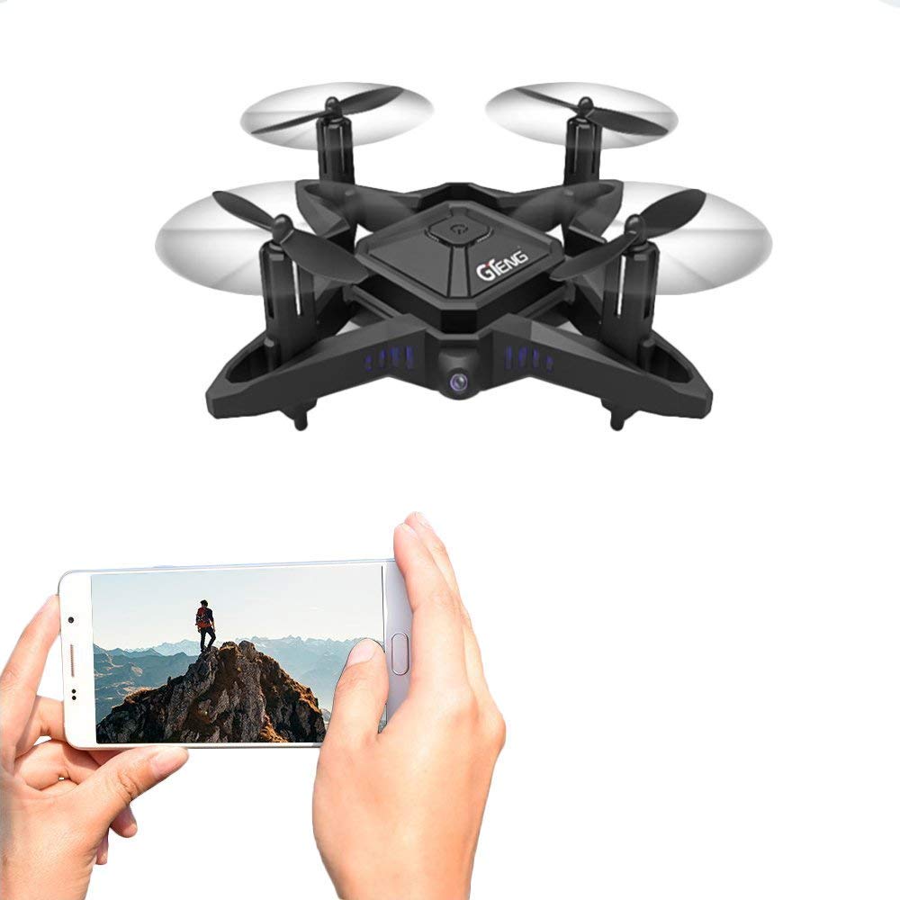 UniDargon T911W VGA Wifi Transmission Foldable RC Drone with Altitude Hold Mode,Four-Axis One Key Take Off Landing and Headless Mode Easy Fly Steady for Beginners