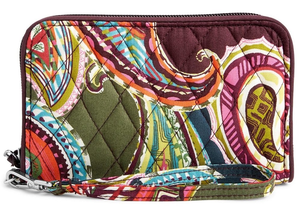 Vera Bradley RFID Grab & Go Wristlet in Heirloom Paisley Signature Cotton
