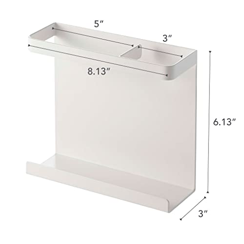 Yamazaki Home Magnet Wrap or Aluminim Foil Holder - Kitchen Storage, Magnetic Organizer - Steel