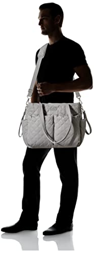 Vera Bradley Women's Performance Twill Ultimate Baby Diaper Bag, Tranquil Gray, One Size