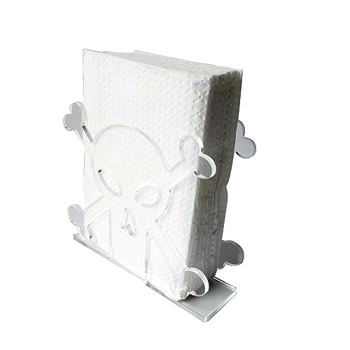 Vertical Tissue Holder Skull Paper Towel Storage Rack Table Napkin Rack Restaurant Kitchen Tissue Organizer Dispenser Skull Acrylic Paper Stand
