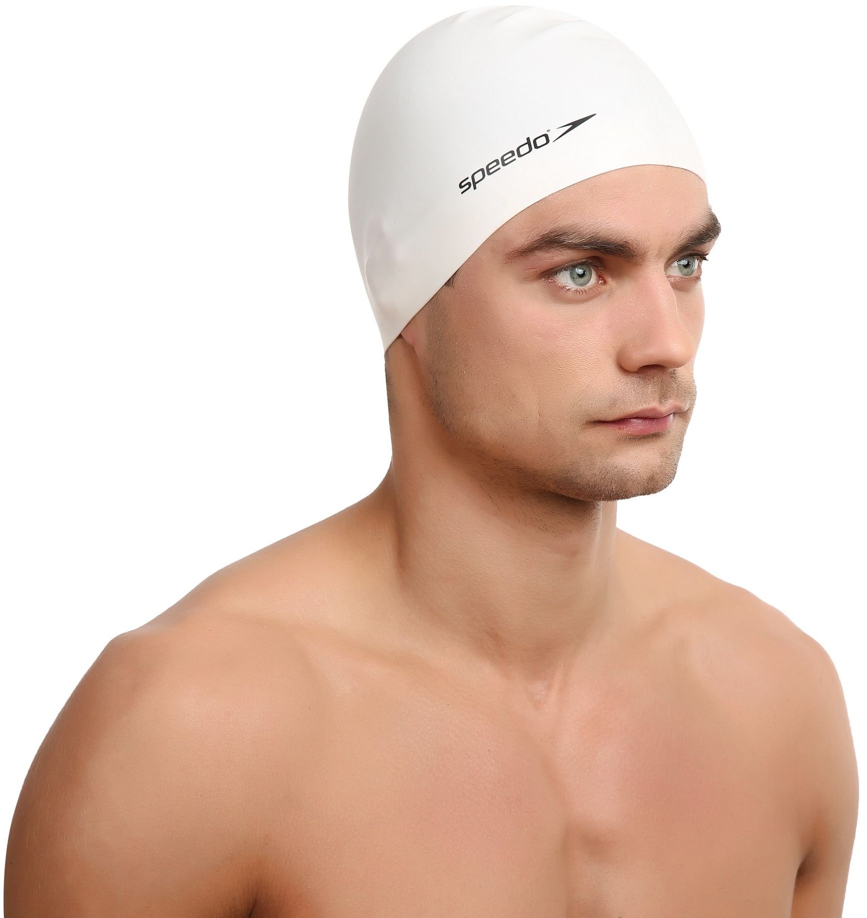 Speedo Bonnet de bain en Silicone Flat Blanc