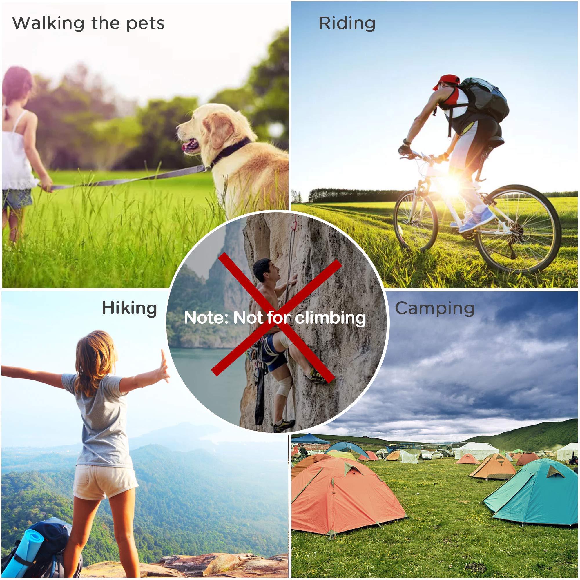 Zalava 2" 10 pcs D-Clip Durable Locking Carabiner Clips Keychain Clip, Spring-Loaded Aluminum Keychain Clip Hook, Screwgate Locking Carabiner Clip Outdoor, Indoor, or Dog Leash Round