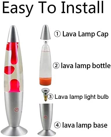 Upgraded Light Bulbs for Lava Lamps 25W 4 Pack Used in Light Bulb Bedroom and Office, 120v 25watt R12 R39 E17 Reflector Bulbs