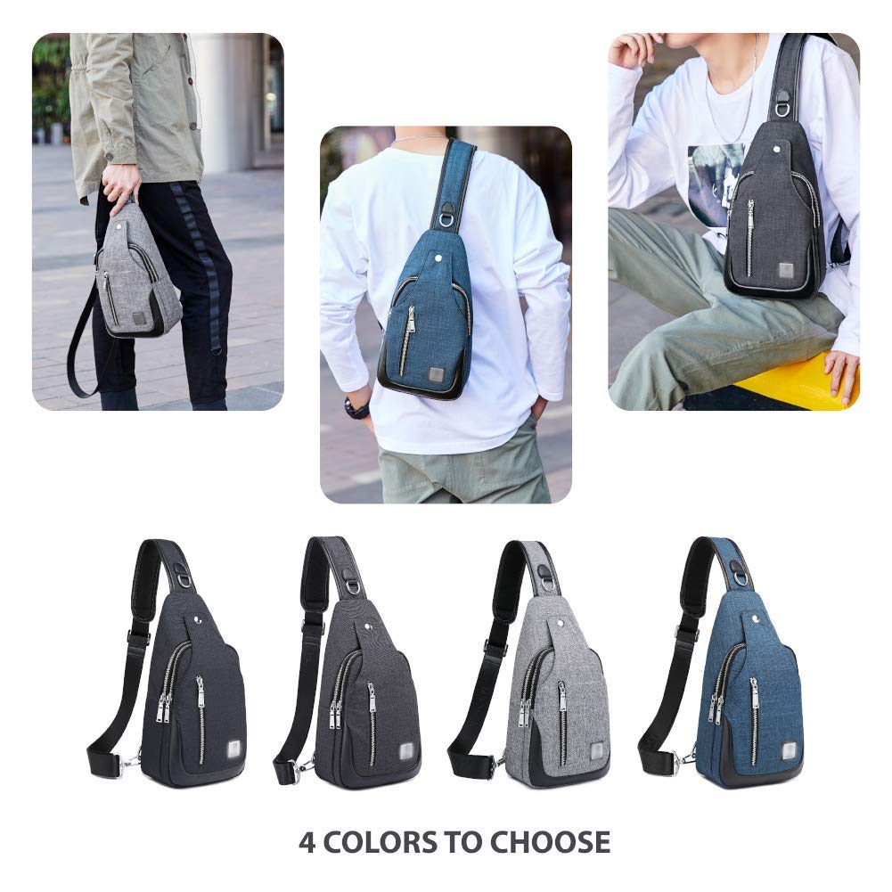 weiatas Sling Bag for Men Women, Crossbody Shoulder Backpack