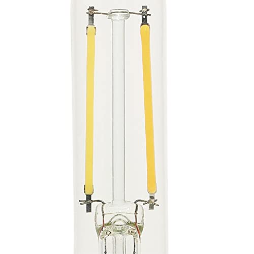 Westinghouse 5158000 2.5 Watt (25 Watt Equivalent) T6 Dimmable Clear Filament LED Soft White Light Bulb Candelabra Base, 1-Pack