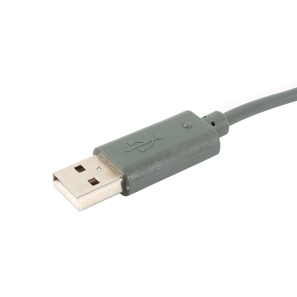 Zerone Replacement Wired Controller USB Breakaway Adapter Connection Cable Cord for XBOX360 (Gray)
