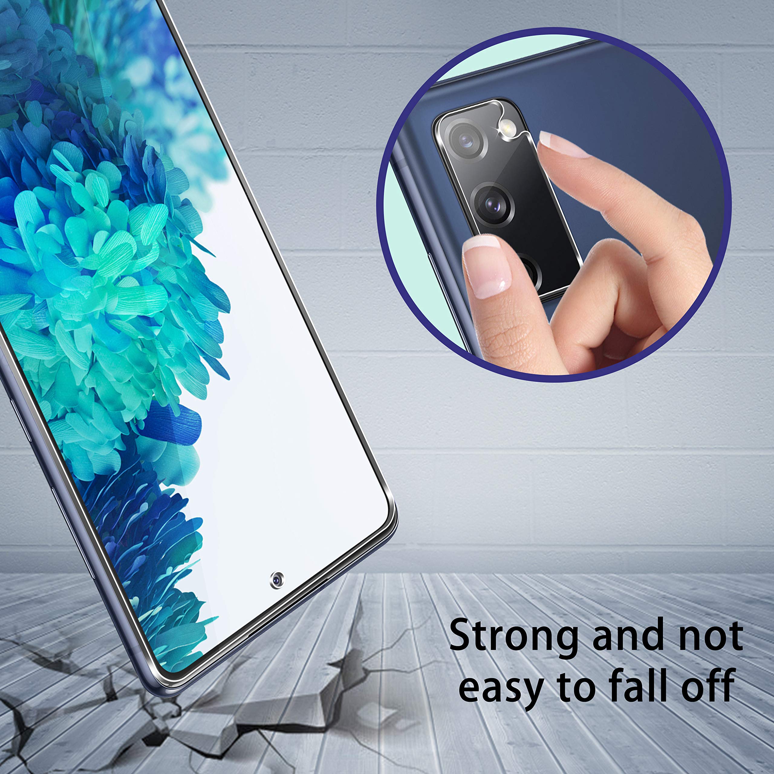UniqueMe [2+2 Pack] Compatible for Samsung Galaxy S20 FE 5G/ Fan Edition 5G Camera Lens Protector and Screen Protector, Tempered Glass HD Clear [Anti-Scratch] [Bubble Free]