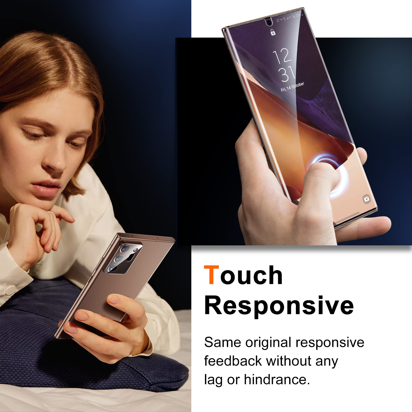 UniqueMe [2+2 Pack] Camera Lens Protector and Screen Protector for Samsung Galaxy A51 4G / 5G / 5G UW Tempered Glass [Easy Installation Frame] HD Clear [Anti-Scratch] [Bubble Free]