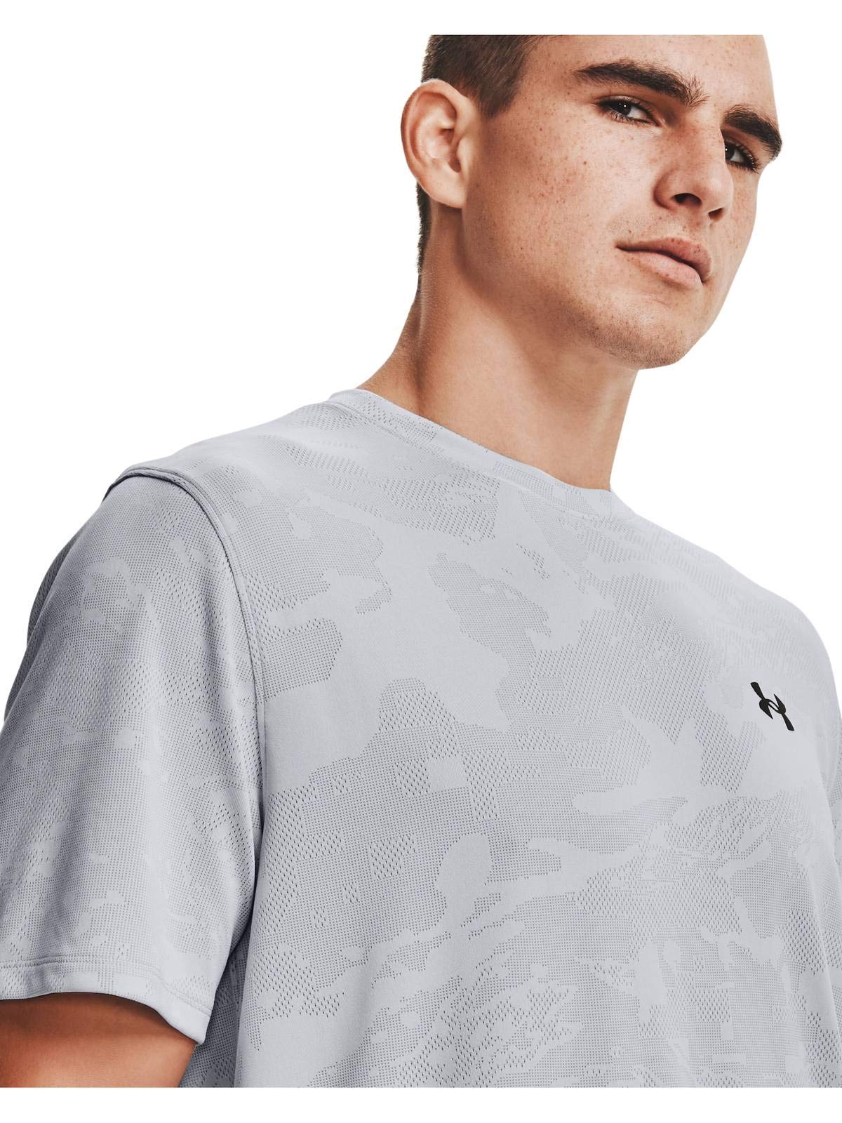 Under Armour mens Training Vent Camo Short-Sleeve T-Shirt , Mod Gray (011)/Black , Large