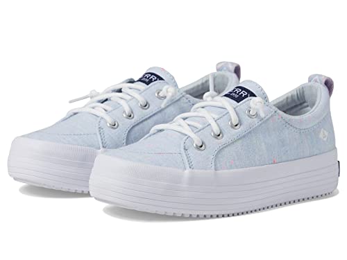 Sperry Crest Vibe Platform Sneaker, Blue, 3.5 US Unisex Big Kid