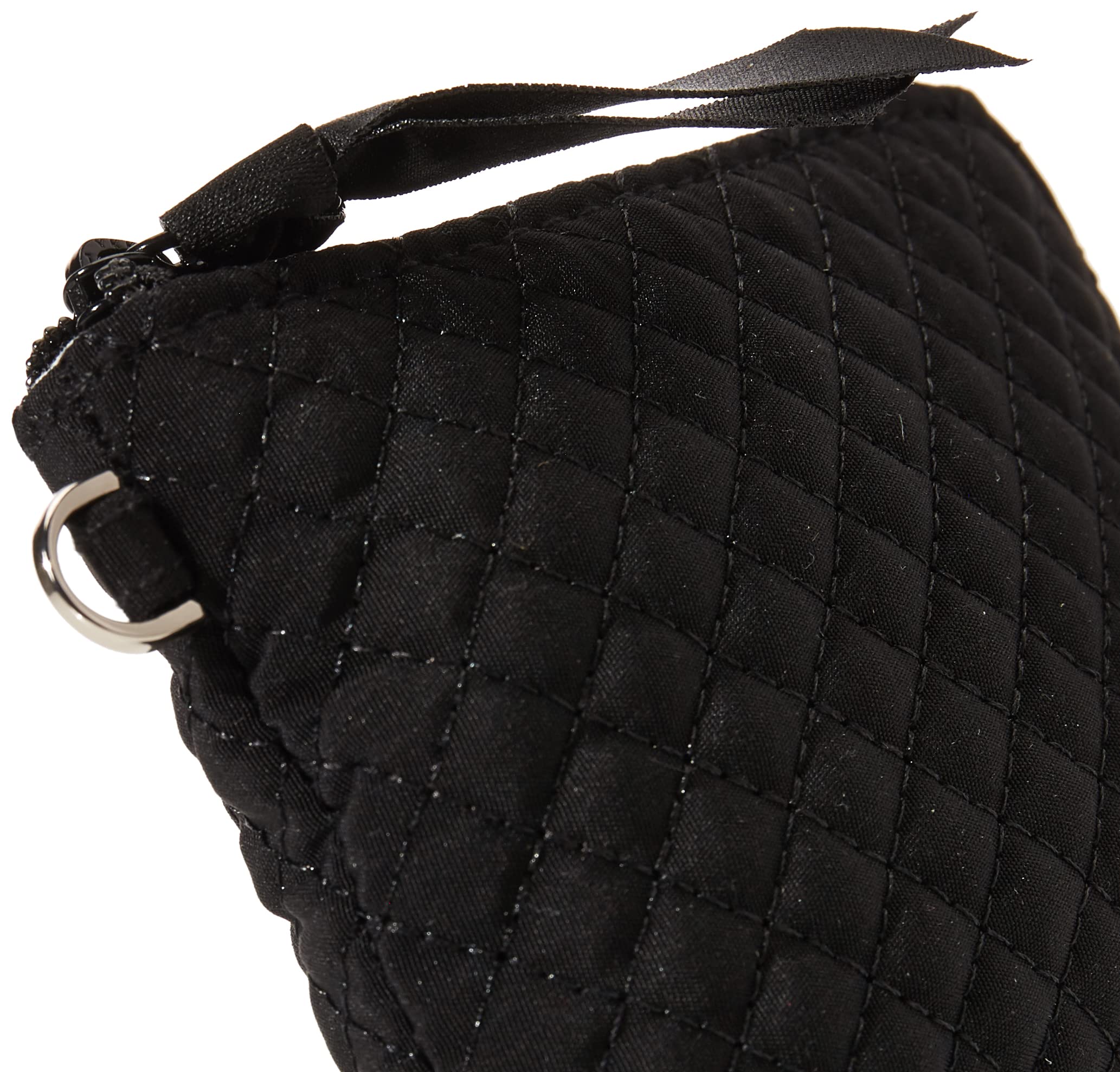 Vera Bradley Women's Microfiber Coin Purse, Black, One Size