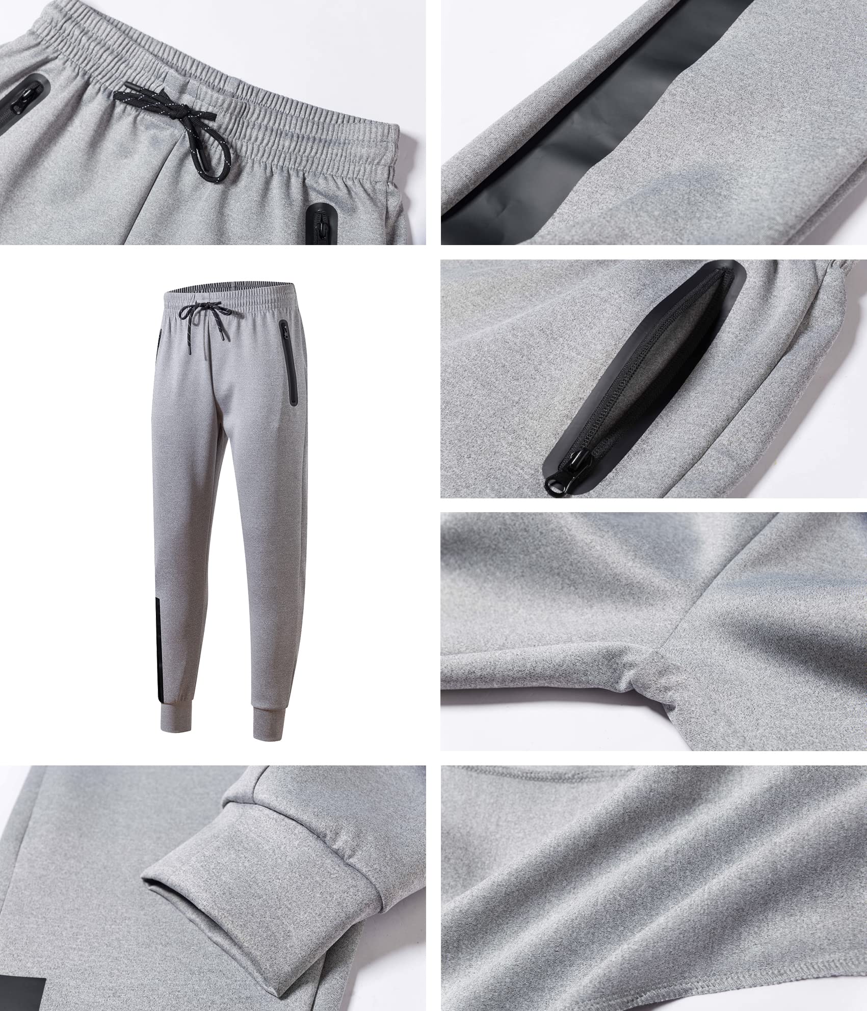 URBEX Men's Athletic Tracksuits Long Sleeve Hoodie Sweatsuits for Men 2 Piece Sets Full Zip Jogging Suits Jackets and Pants(LG-L)