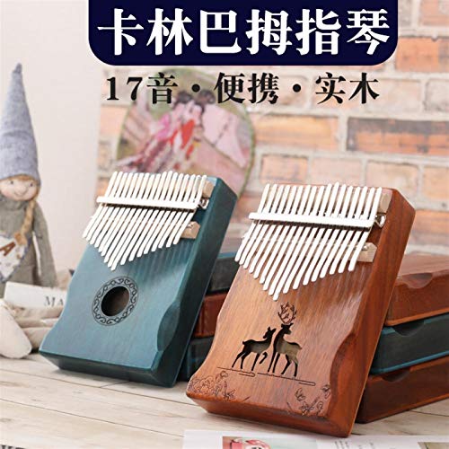 TIANMINJIEDM Kalimba 17-Tone Thumb Piano for Beginners, Finger Piano, Portable Thumb Instrument Thumb Piano (Color : C)