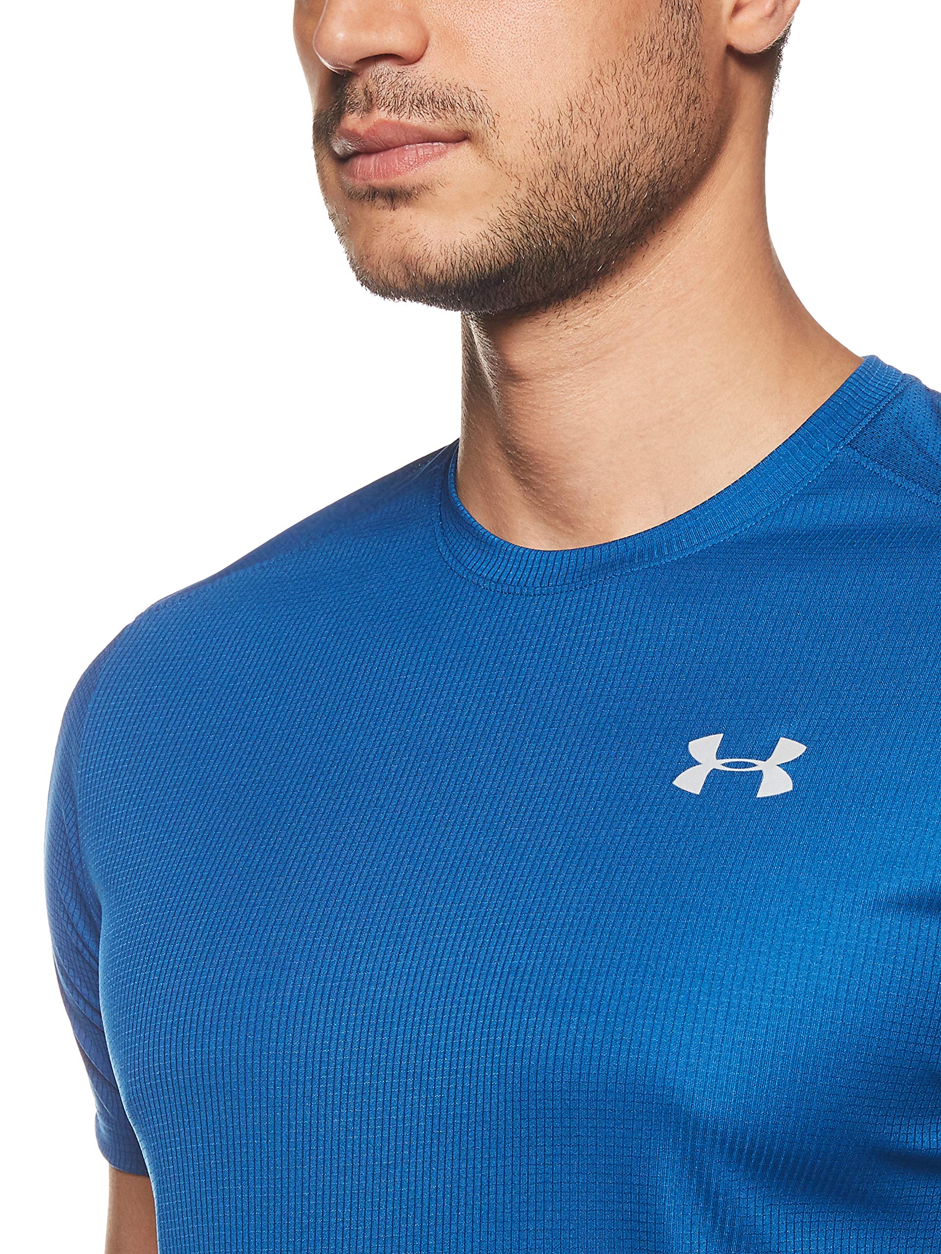 Under Armour Speed Stride Short Sleeve, Graphite Blue (581)/Reflective, Large