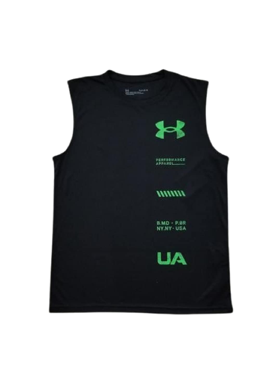 Under Armour Tech Exploded Logo Sleeveless T-shirt, Ultra Indigo/Regal, Youth X-Small