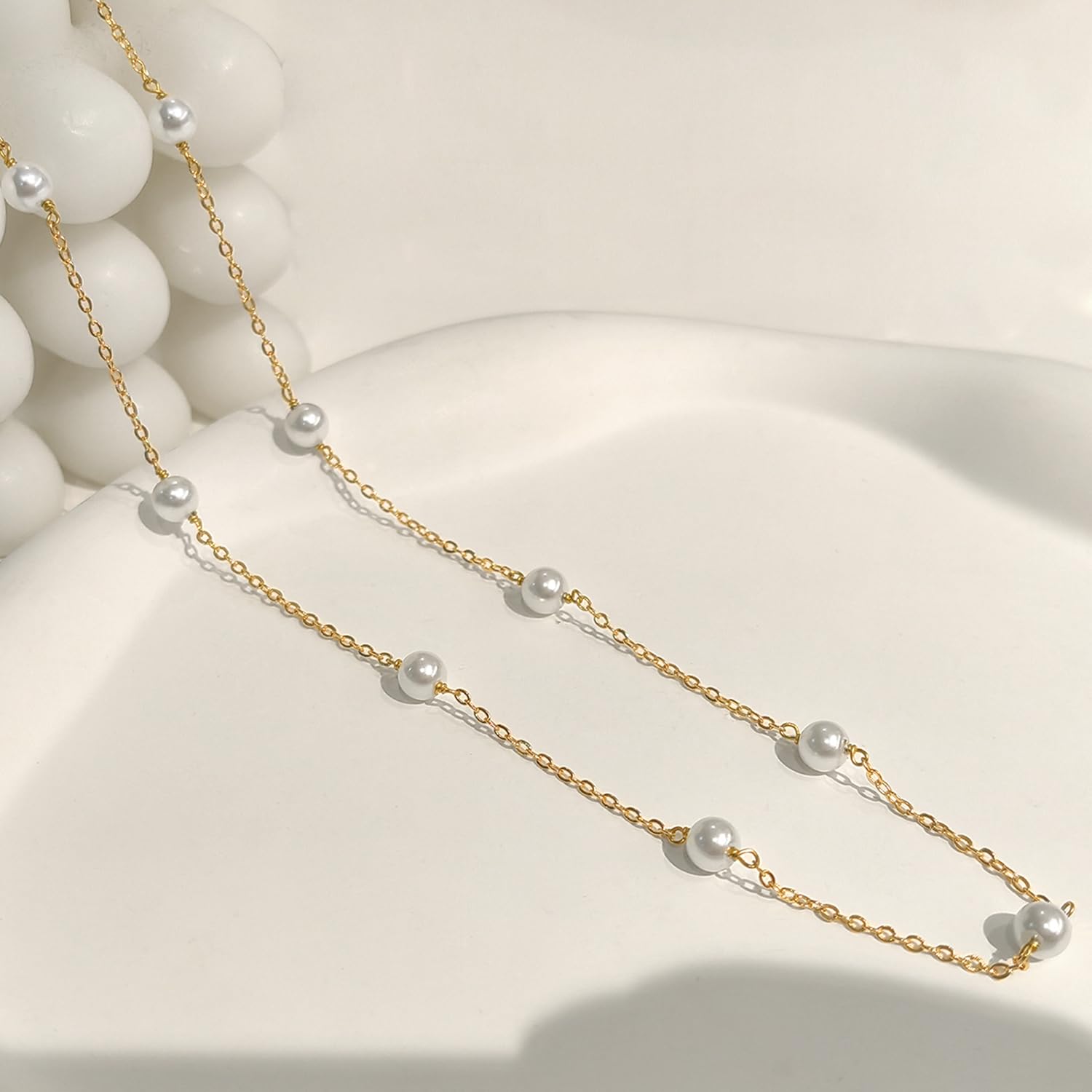 Zeffy Cross Pendant Necklace for Women 18k Gold Plated Rhinestone