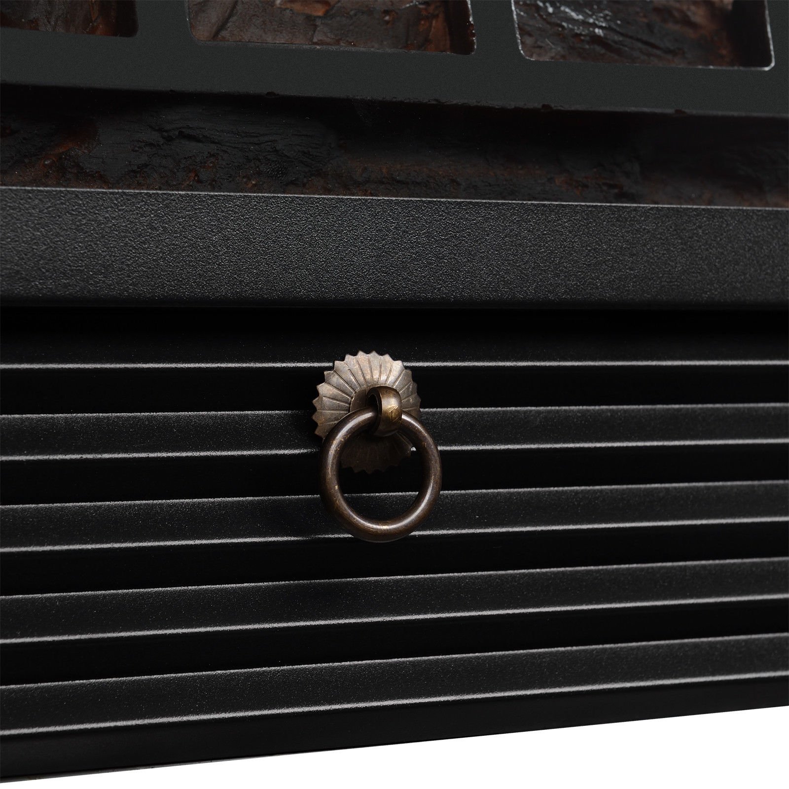 XtremepowerUS Electric Fireplace Insert w/Remote & Timer 28.5" 1500W Adjustable 3D Flame Space Heater Wall Firebox Indoor Stove Room Fake Place