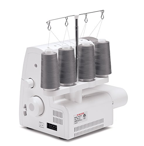 SINGER | ProFinish 14CG754 2-3-4 Thread Serger with Adjustable Stitch Length, & Differential Feed - Sewing Made Easy,White