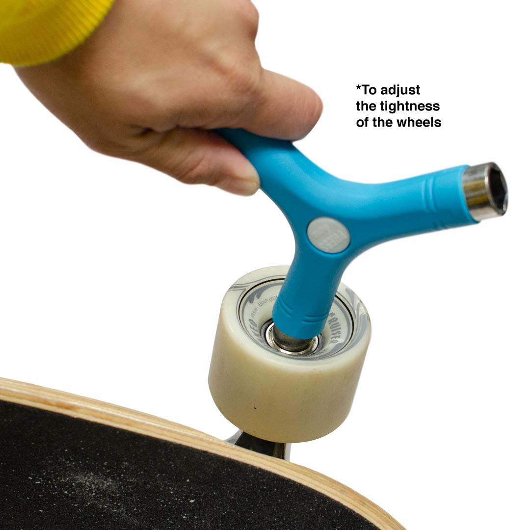 Yocaher Skateboard Longboard Multifunctional Y-Tool Skate Tool Pocket Size All in one (Y-Tool-Green)