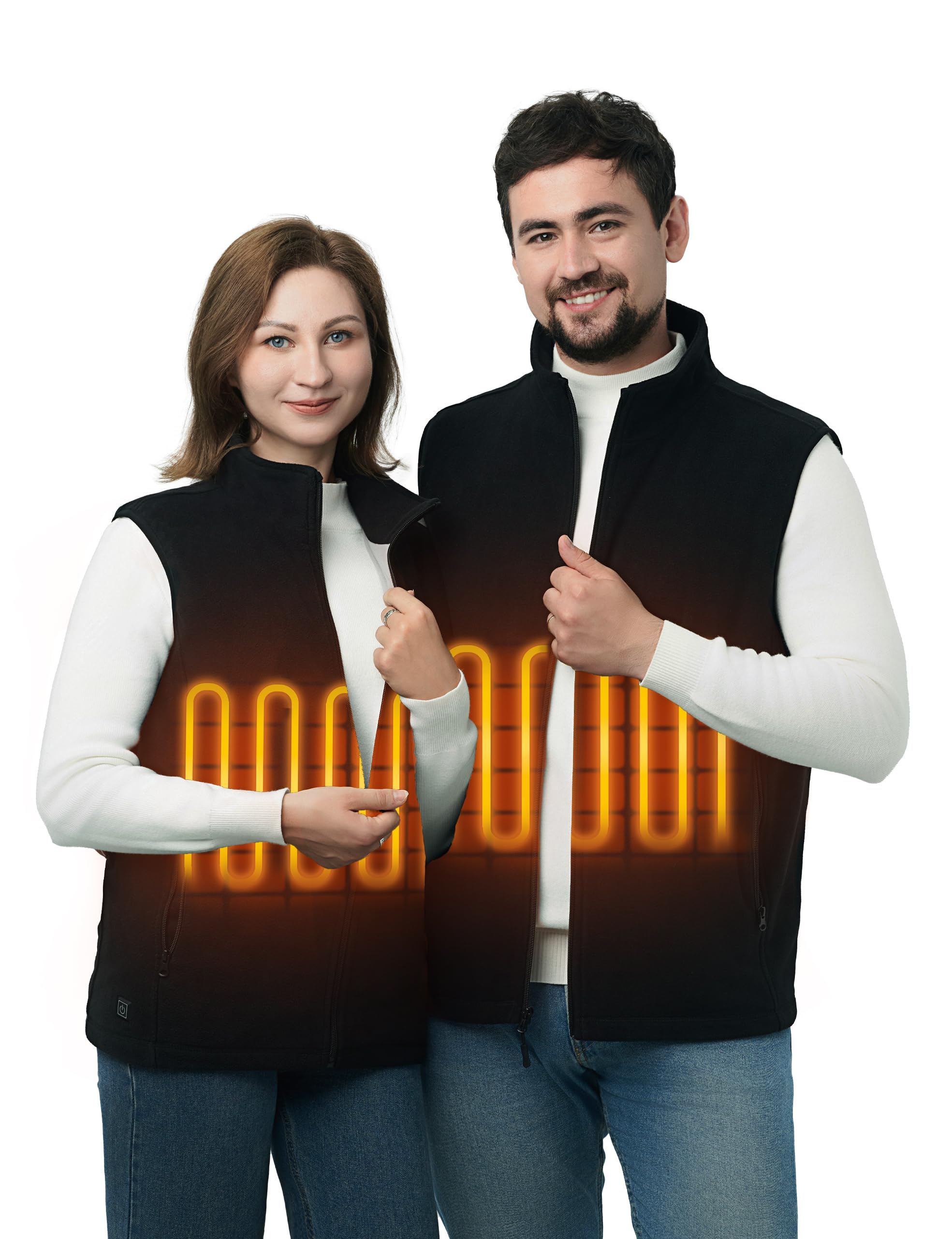 SOLJIKYE Heated Vest, Heated Jacket, Heated Vest for Men and Heated Vest Women (Battery Included)