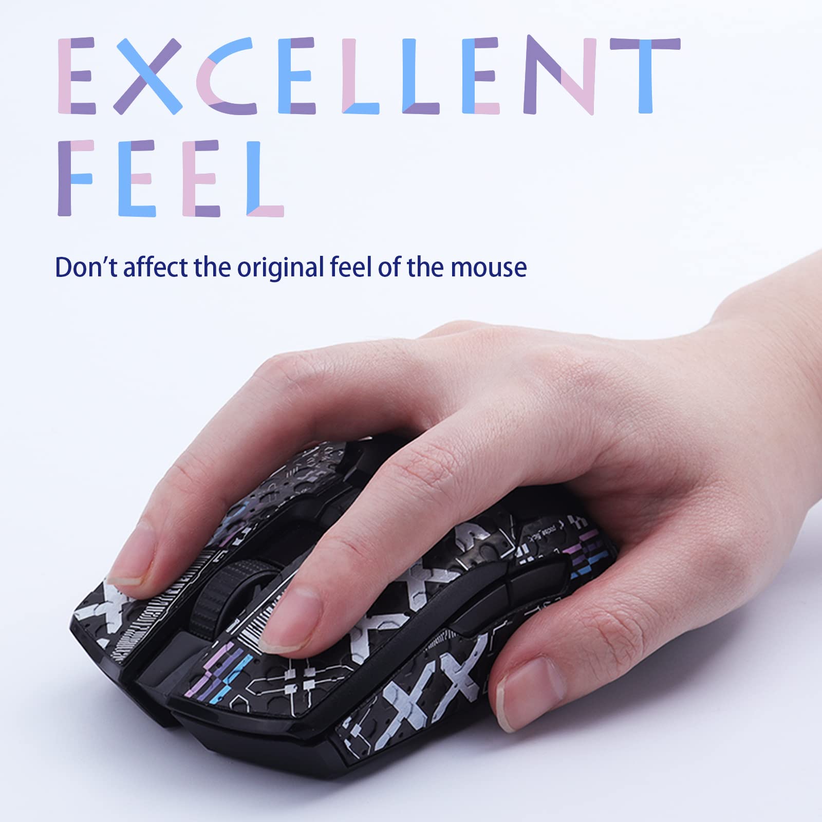 Wunzkii Mouse Grip Tape for Razer Viper/Viper Ultimate, Mouse Side Anti-Slip Stickers Gaming Mouse Skin Pre-Cut, Sweat Resistant, Easy to Apply, Self-Adhesive Design, Professional Mice Upgrade Kit