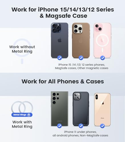 VICSEED Tesla Phone Mount【Strongest Magnet Power】Foldable Hidden Tesla Phone Holder Fit for All Phone, Tesla Model 3 Model Y for MagSafe Car Mount, Tesla Model Y Accessories, Tesla Model 3 Accessories