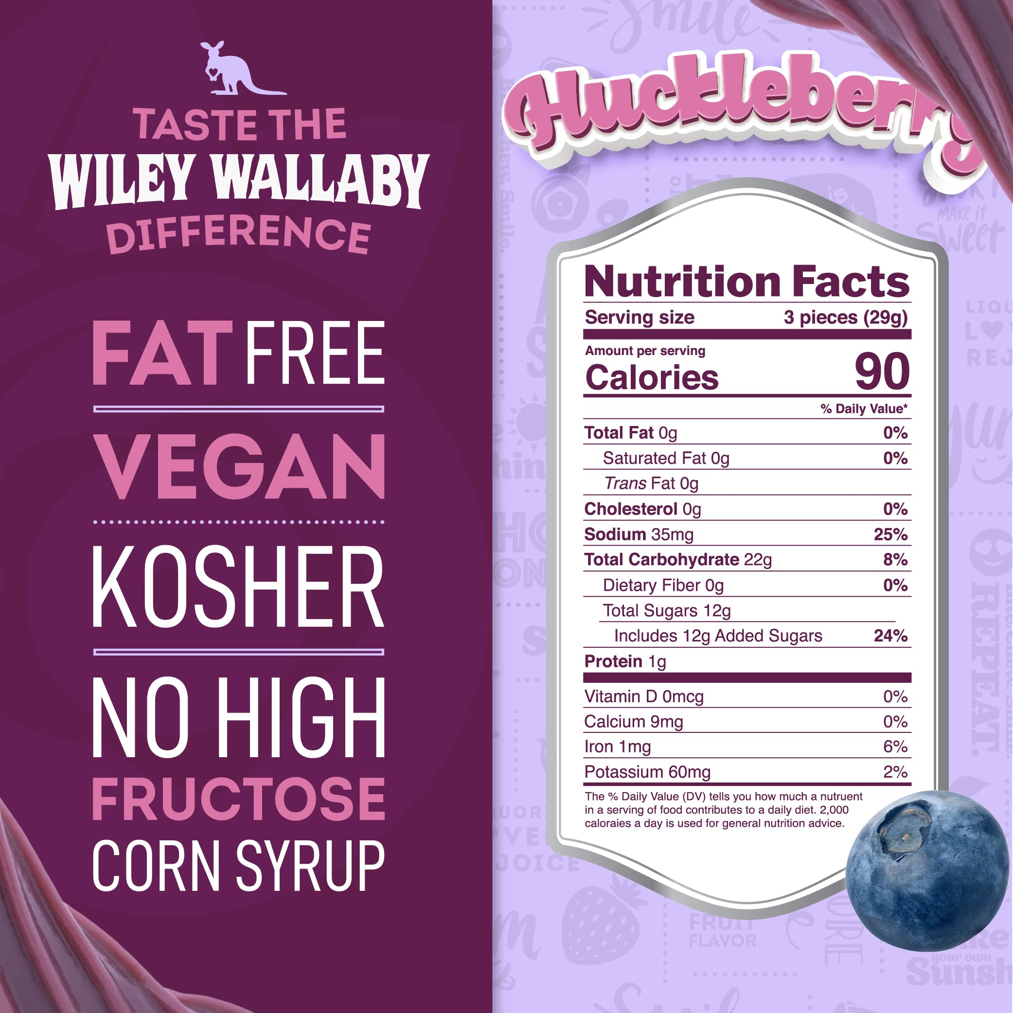 Wiley Wallaby Licorice 10 Ounce Classic Gourmet Soft & Chewy Australian Huckleberry Licorice Candy Twists, 1 Pack