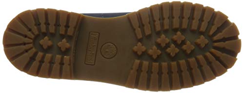 Timberland unisex-child 6 In Premium WP Boot Navy Nubuck Majority Leather with Synthetic 4M