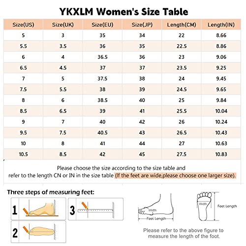 YKXLM Rhinestones Ballroom Dance Shoes Women Latin Salsa Dance Shoes T-Strap,L431-10,White,9.5 US