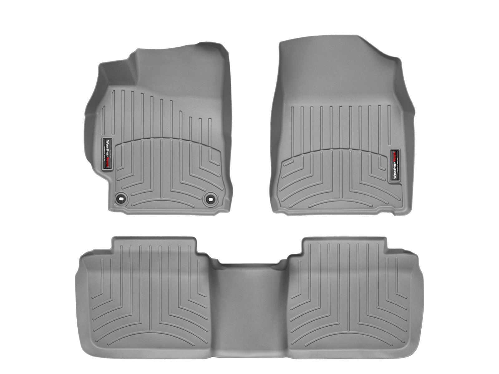 WeatherTech Custom Fit FloorLiners for Toyota Camry - 1st & 2nd Row (46400-1-2), Grey