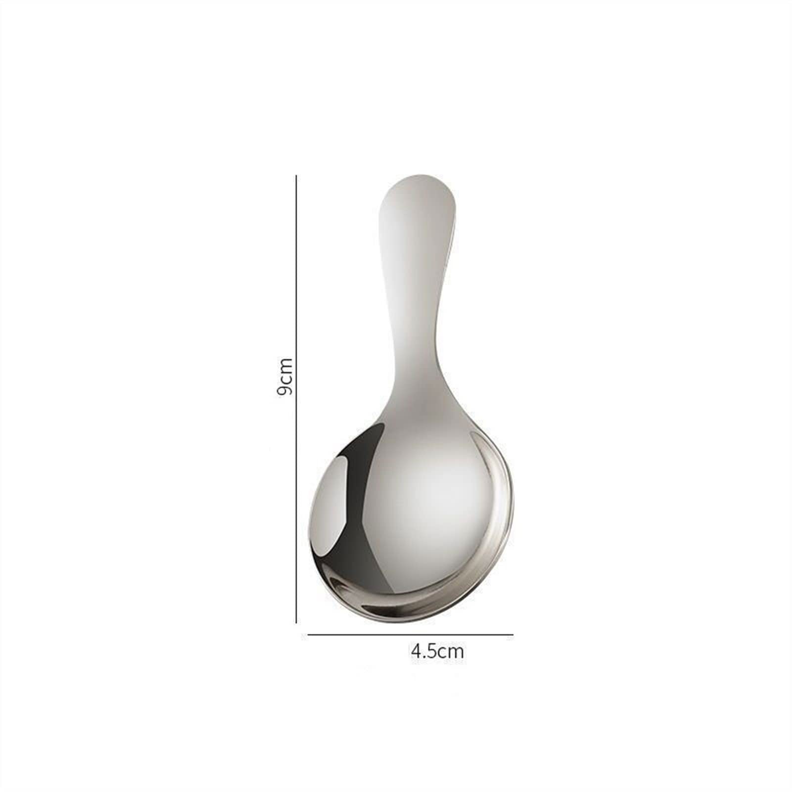 Spoons Silverware Dessert Spoons Ceramic Soup Spoons Set Of 4 For Family Soup Spoons Set Serving For Soup Fruit Salad Ice Cream Oatmeal Spoon Set (Color : A)