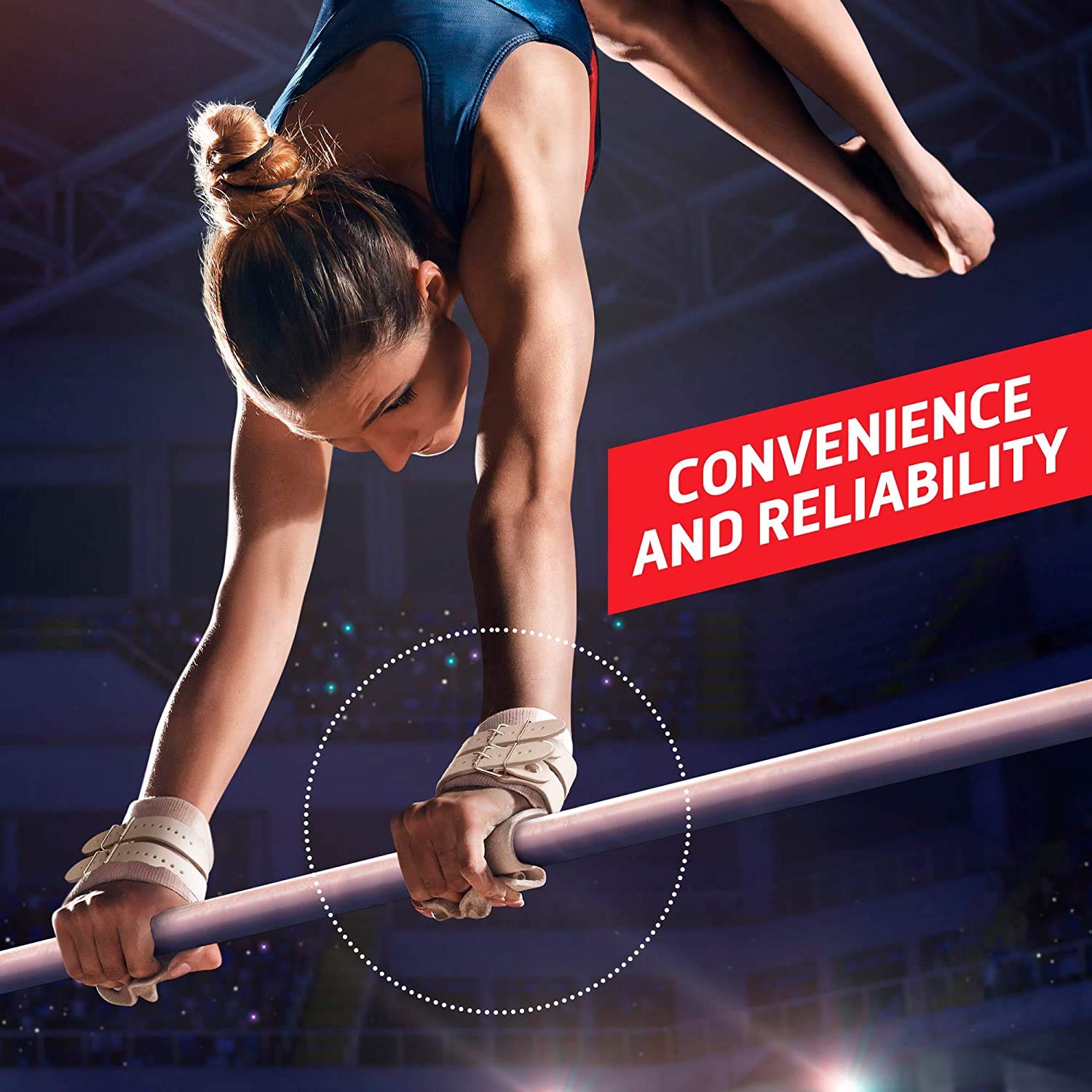 ZHEZHERA Authentic Dowel Gymnastics Grips for Girls (Double Buckle - Sold in Pairs) | Hand Guards | Palm Grips for Uneven Bars (1 | Small)