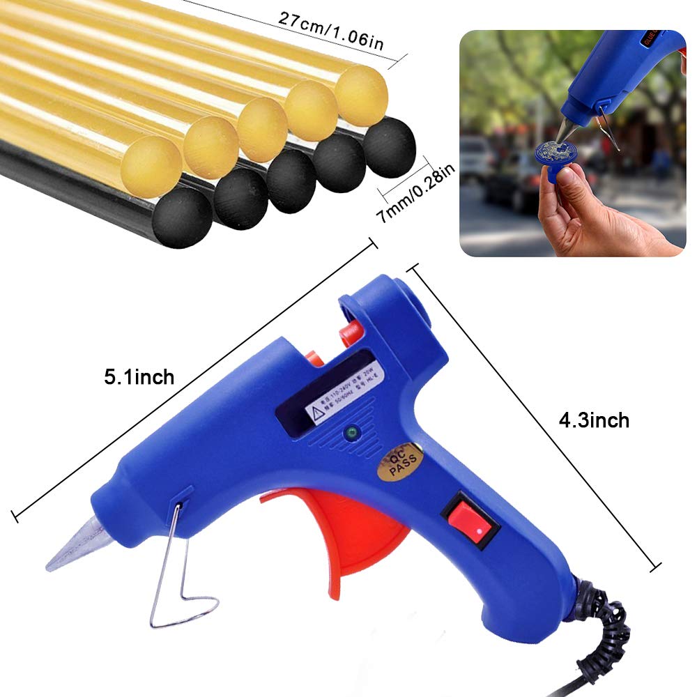 YOOHE Auto Paintless Dent Repair Kits - Golden Car Dent Puller with Bridge Dent Puller Kit for Car Hail Damage and Door Dings Repair