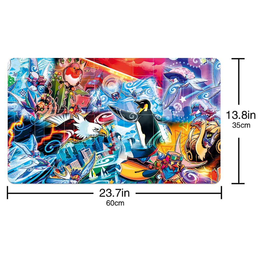 YMILOHOGI Playmat Floowandereeze TCG CCG OCG Trading Card Game Mat with Zones + Free Bag (D146)