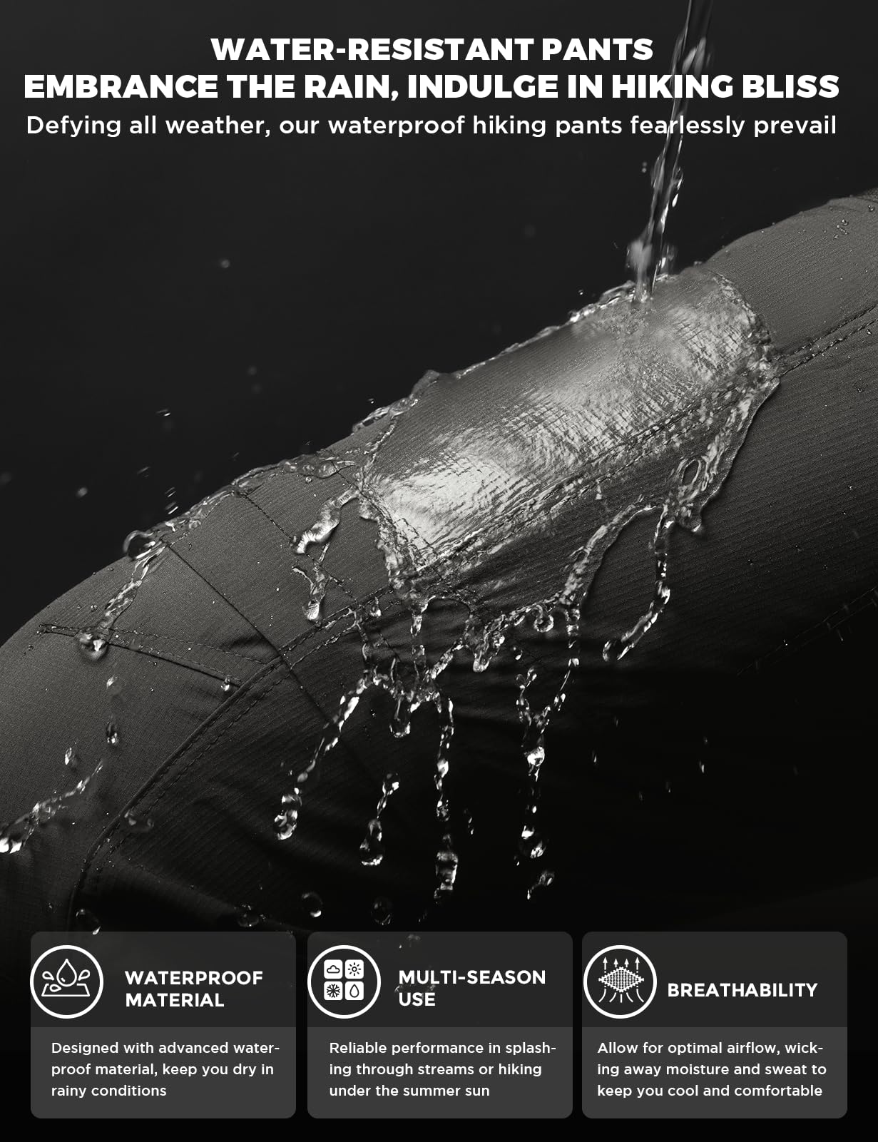 Wespornow Men's-Convertible-Hiking-Pants Quick Dry Lightweight Zip Off Breathable Cargo Pants for Outdoor, Fishing, Safari (Grey, Small)