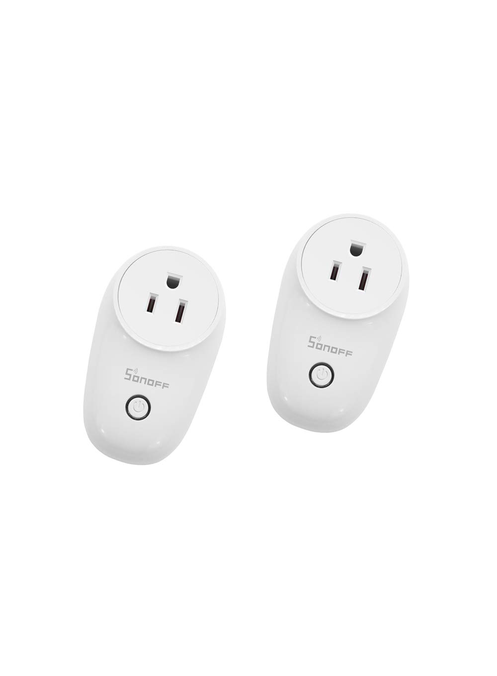 SONOFF S26 WiFi Smart Plug, Wireless Outlet Socket, Works with Alexa, Google Home and IFTTT, Control your devices from Anywhere via APP(US Plug) (2-Pack)