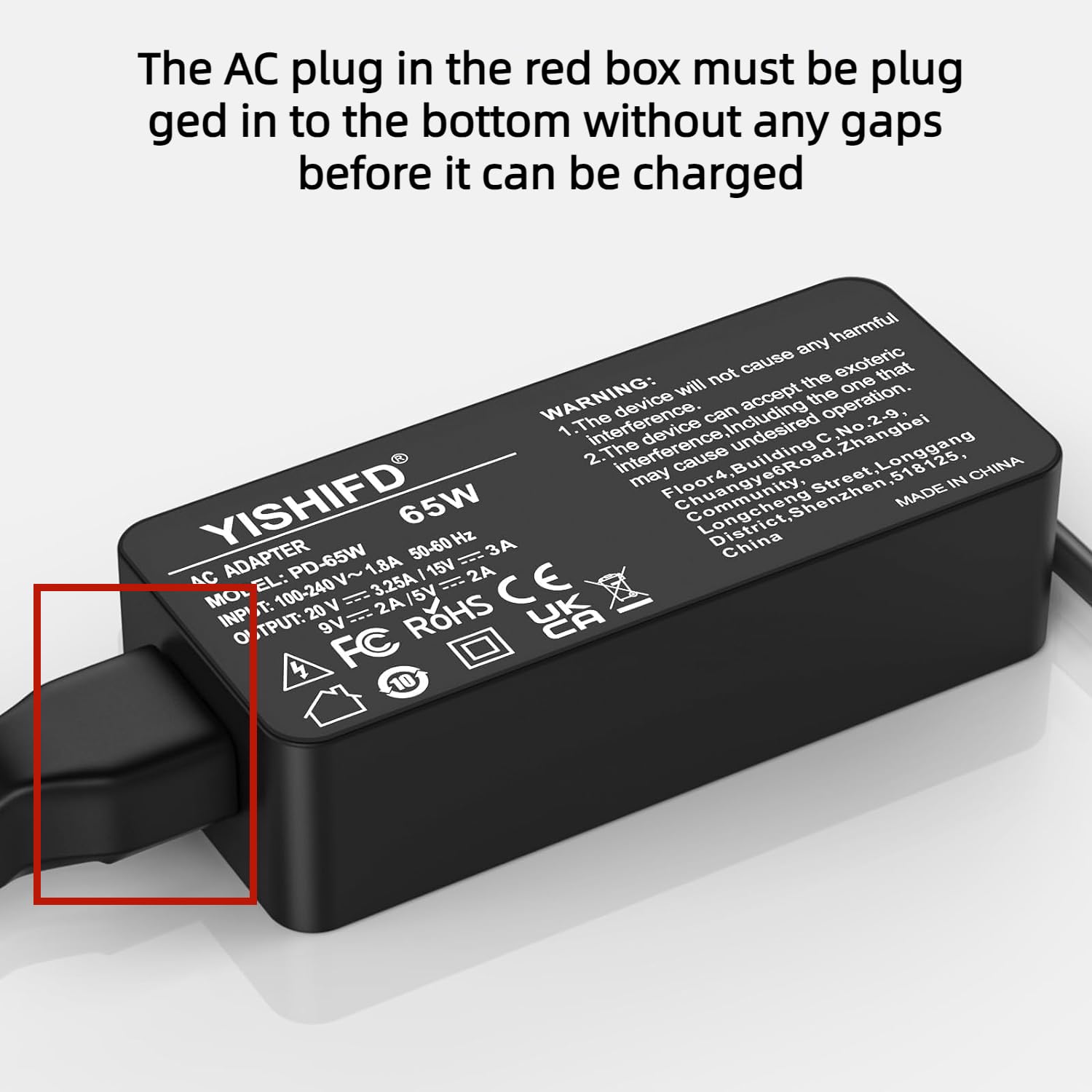 Universal 65W USB C Laptop Charger-Replacement for Lenovo Thinkpad/Yoga/Chromebook,HP Acer Asus Samsung Huawei Chromebook Latitude xps 13 Series
