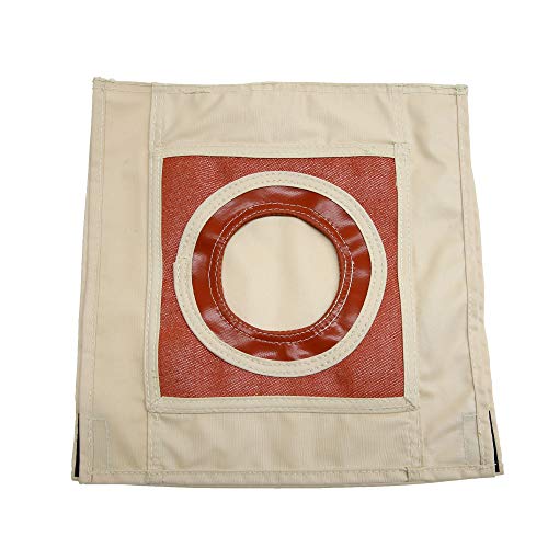 UNISTRENGH Fire-Resistant Stove Jack Hole Accessory with Flap Covered for 4 Seasons Cotton Canvas Camping Bell Tent (6 inch)