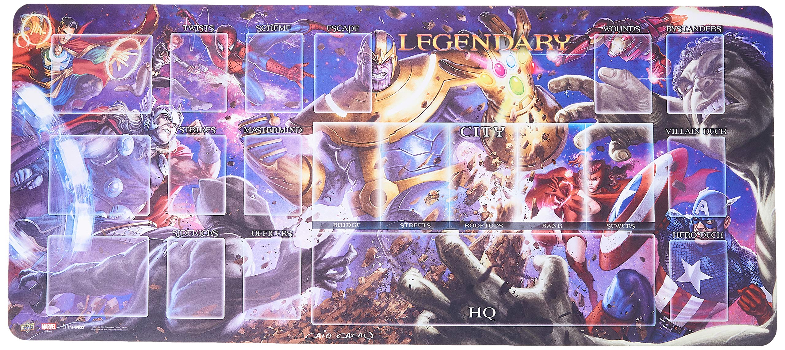 Upper Deck Legendary Playmat: Thanos vs The Avengers, Multi