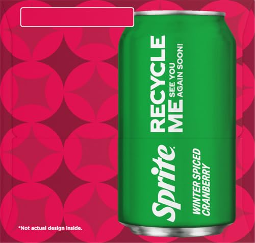 Sprite Winter Spiced Cranberry, 12 Fl Oz (Pack Of 12)