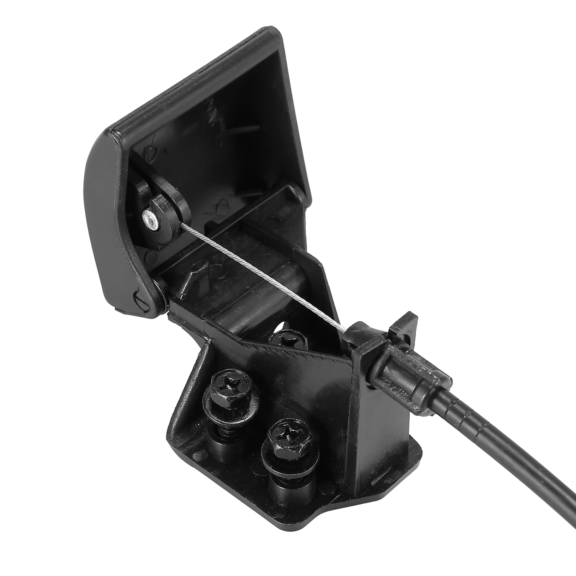 X AUTOHAUX Front Hood Release Cable Handle Assembly for Jeep Grand Cherokee WK 2005-2010 for Jeep Commander XK 2006-2010 Replace 55394495AB 55394495AC