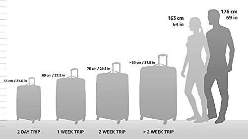 U.S. Traveler Rio Rugged Fabric Expandable Carry-on Luggage Set, Black, 2 Wheel, Set of 2
