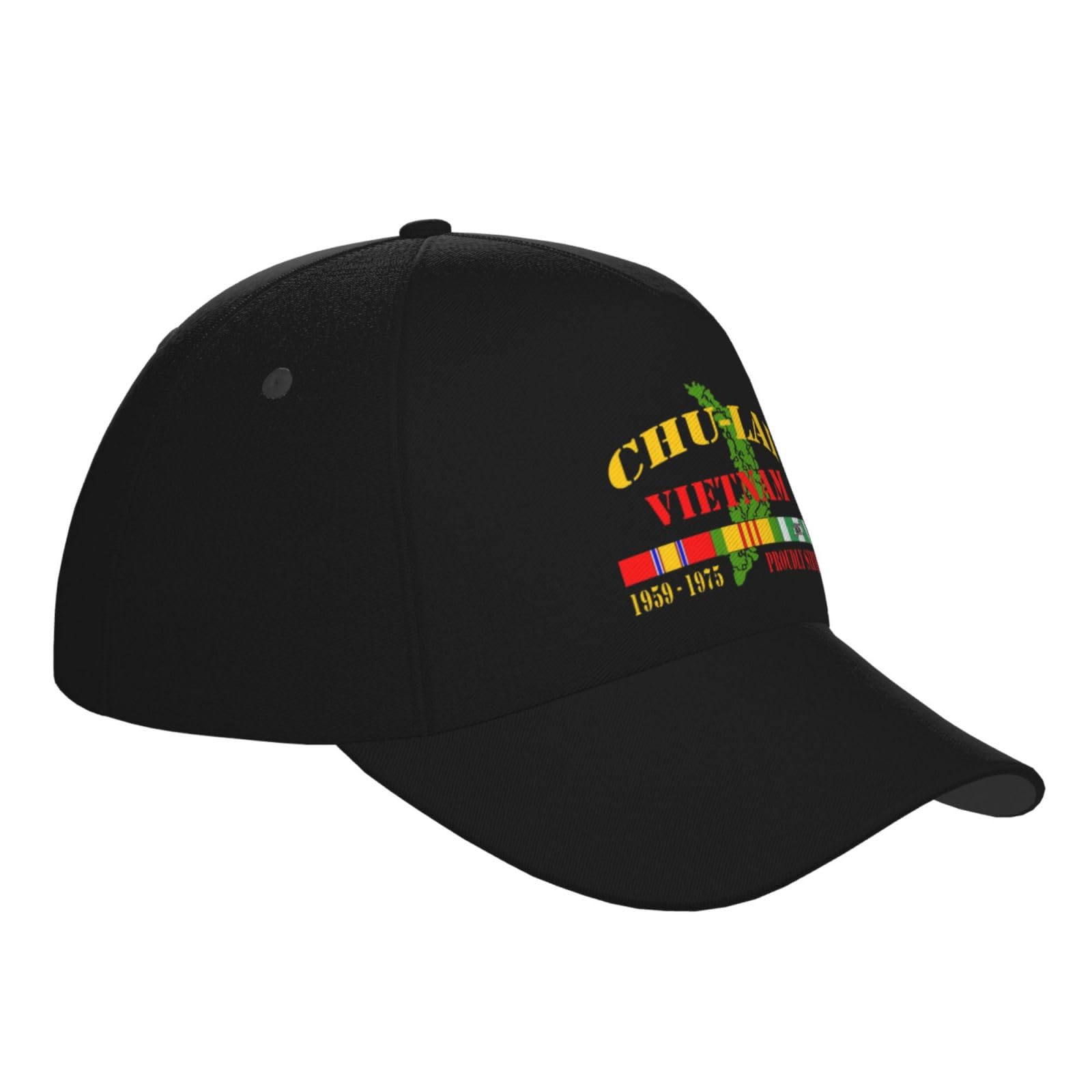 Tavos Vietnam Veteran Chu Lai Trucker Hat for Men - Baseball Snapback Cap American Flag