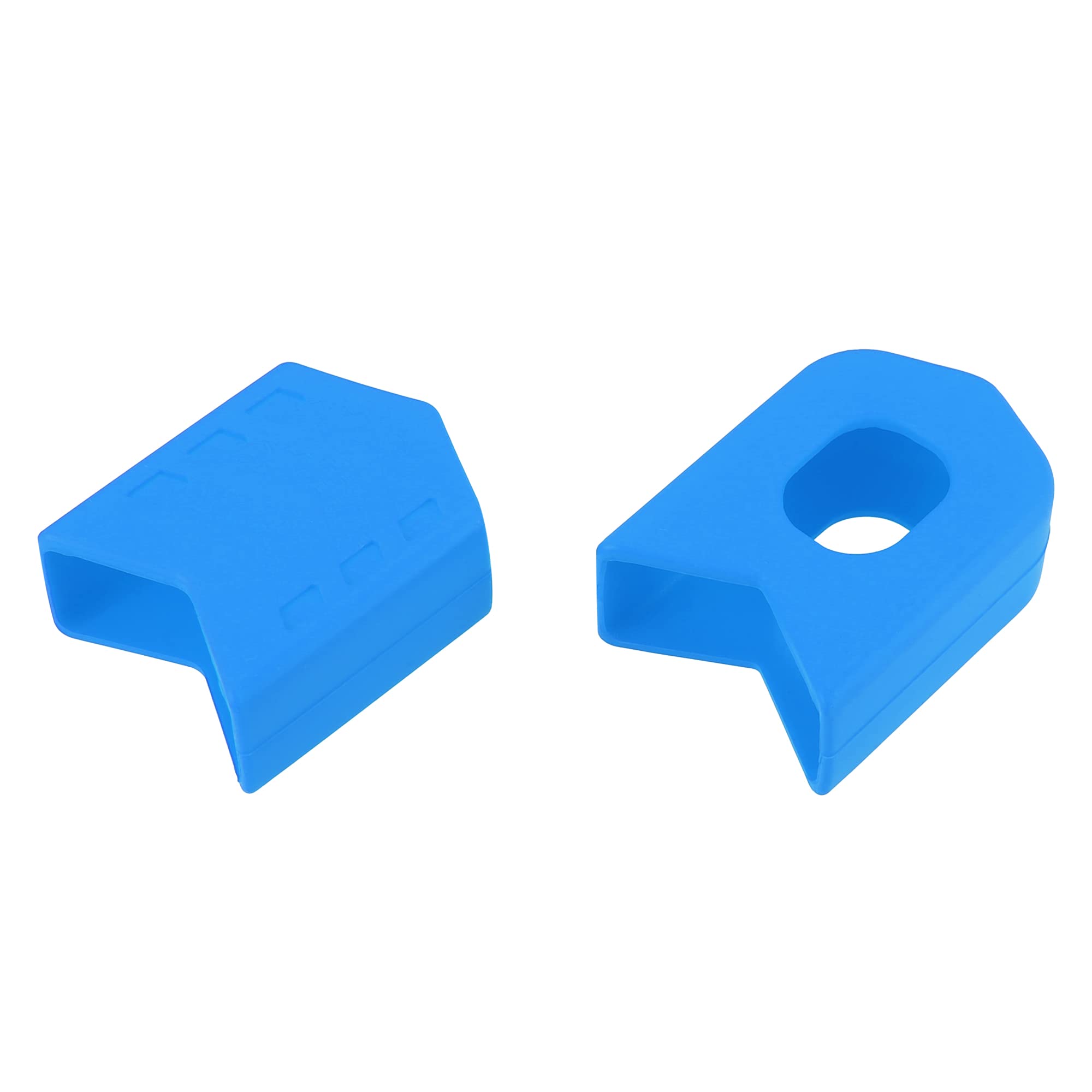 X AUTOHAUX Pair Silicone Bicycle Cycling Crank Boot Protectors Mountain Bike Gel Sleeve Crank Arm Cover Protection Blue