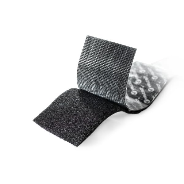 VELCRO Brand Heavy Duty Tape with Adhesive | 15 Ft x 2 In | Holds 10 lbs, Black | Industrial Strength Roll, Cut Strips to Length | Strong Hold for Indoor or Outdoor Use, 15ft x 2in