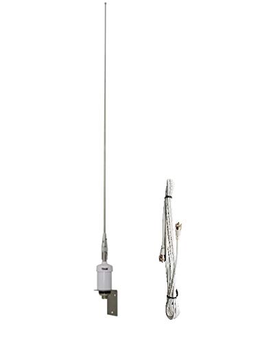 Tram 1602 Marine VHF Antenna 6 dBd SO239 Base with RG58 Coax Cable UHF/PL259 connectors