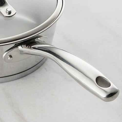 Tramontina 80154/522 Gourmet Stainless Steel Tri-Ply Base Cookware Set, 12 Piece, Made in Brazil